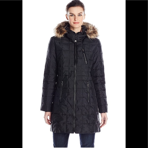 fleet street | Jackets & Coats | Fleet Street Womens Fur Trim Hooded ...